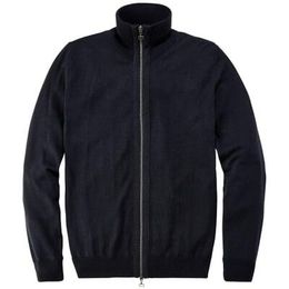Seldom Herren-Strickjacke mit Zip XL Navy