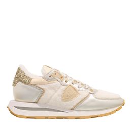 Philippe Model Low-Top Sneaker - Tropez Haute Low Woman - Gr. 38 (EU) - in Silber - f&uuml;r Damen