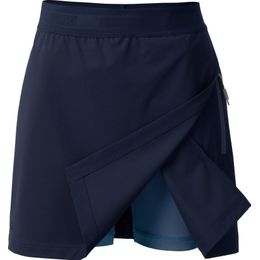 LPO Damen 2-in-1-Shorts "GRANBY LPO III SKORT & Short Rock", blau, Gr. 42, 97% Polyester; 3% Elastan, Hosen, Schnelltrocknend und atmungsaktiv