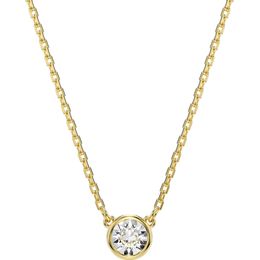Swarovski Damen Kette mit Anhänger "Schmuck Geschenk Halskette Imber", Metall, L: 45, gold, Metall, Halsketten, mit Swarovski Zirkonia (synth.)