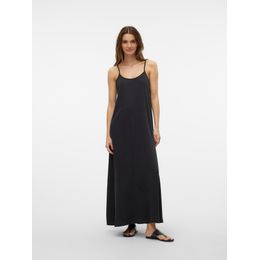 Véro Moda VERO MODA Damen Maxikleid "VMHARPER SL STRAP MAXI DRESS GA", schwarz, Gr. XS, unifarben, Twill, Obermaterial: 100% Lyocell, Kleider, Sommerkleid