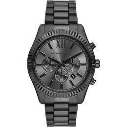 Michael Kors Kinder Chronograph "LEXINGTON", schwarz, Armbanduhren, Quarzuhr, Armbanduhr, Herrenuhr, Stoppfunktion, Edelstahlarmband