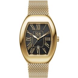 Ice Watch Quarzuhr ICE-WATCH "ICE boliday - Dome - Metal - Small - 3H + Date", gold (goldfarben, schwarz), Armbanduhren, Damen, Armbanduhr, Damenuhr, Edelstahlarmband, Datum, analog