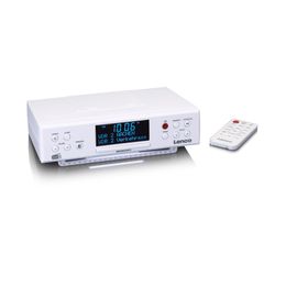 Lenco Küchen-Radio "KCR-190WH Küchenradio Unterbau mit PLL-FM-Radio DAB+ BT", B:17cm H:7,5cm T:31cm, weiß, Radios