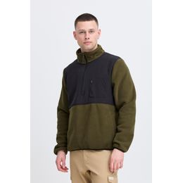 Blend Herren Fleecepullover "BHMARIO Sweatshirt halfzipp", gr&uuml;n, Gr. XXL, colorblocking, Fleece, Obermaterial: 100% Polyester, Sweatshirts