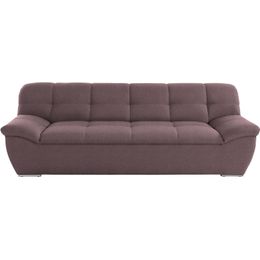 3-Sitzer DOMO collection, B:232cm H:76cm T:96cm, lila, Sofas, "Lagoa, moderne Sitzheftung, bequem und komfortabel", frei im Raum stellbar, in gro&szlig;er
