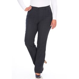 KjBRAND Damen Stoffhose "Bea", blau, Gr. 54, Web, Obermaterial: 47% Baumwolle, 45% Polyester, 6% Viskose, 2% Elasthan, Hosen, Sommerhose optimale