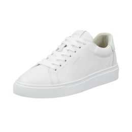 Gant Herren Sneaker "Mc Julien", Gr. 44, weiß, Leder, unifarben, Schuhe, Retro Sneaker, Cupsole-Sneaker mit Lederdecksohle