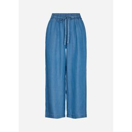 soyaconcept Damen Schlupfhose "SC-LIV 25-C", blau, Gr. XXL, unifarben, Web, Obermaterial: 100% Lyocell, Hosen, Sommerhose