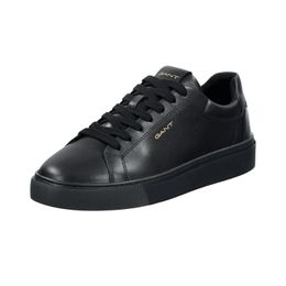 Gant Herren Sneaker "Mc Julien", Gr. 48, schwarz, Leder, unifarben, Schuhe, Retro Sneaker, Cupsole-Sneaker mit Lederdecksohle
