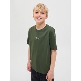 Jack & Jones Jungen T-Shirt "JJESOHO TEE SS CREW NECK NOOS JNR", bunt, Gr. 140, JACK & JONES JUNIOR, bedruckt, Single Jersey, Obermaterial: 100% Baumwolle, Shirts