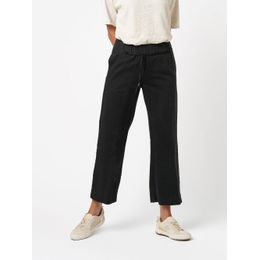 Toni Damen Schlupfhose "Pia Wide Leg 7/8", schwarz, Gr. 46, unifarben, Web, Obermaterial: 50% Baumwolle, 25% Leinen, 25% Lyocell, Hosen, Sommerhose