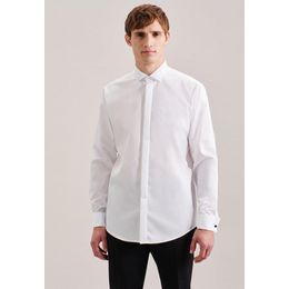 Smokinghemd Seidensticker "Schwarze Rose", Herren, Gr. 3XL (48), normale &Auml;rmell&auml;ngen, wei&szlig;, 100% Baumwolle, unifarben, regular fit, Doppelmanschette, Hemden, Gala Uni