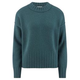 Peter Hahn - Rundhals-Pullover aus Schurwolle und Kaschmir, t&uuml;rkis, Gr. 42 / M - Schurwolle