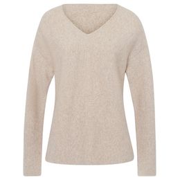 Fadenmeister Berlin - V-Pullover, beige, Gr. 38 / S - Schurwolle