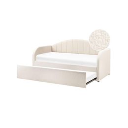 Beliani Tagesbett EYBURIE in Beige - (W) 99 x (H) 102 x (L) 217 cm | Gr.: onesize