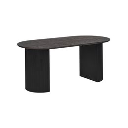 Beliani Esszimmertisch SAVORY in Schwarz - (W) 90 x (H) 75 x (L) 180 cm | Gr.: onesize