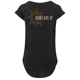 F4NT4STIC Long Cut T-Shirt Sunny side up in schwarz | Gr.: XL