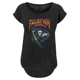 F4NT4STIC Long Cut T-Shirt Fall Out Boy Rock And Roll Reaper in schwarz | Gr.: L