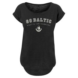 F4NT4STIC Long Cut T-Shirt Go Baltic Ostsee Knut & Jan Hamburg in schwarz | Gr.: XL