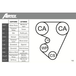 AIRTEX Wasserpumpe + Zahnriemensatz WPK-139902 f&uuml;r PEUGEOT LAND ROVER MORRIS MG LOTUS TRIUMPH 0816.A7 LHP100900L LHN100560L