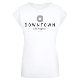 F4NT4STIC T-Shirt PLUS SIZE Downtown LA Muster in weiß | Gr.: XXL