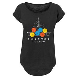 F4NT4STIC Long Cut T-Shirt Friends TV Serie Umbrella in schwarz | Gr.: L