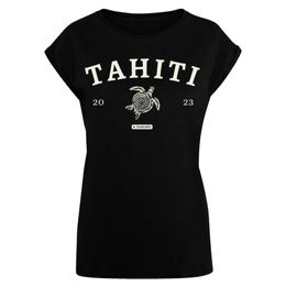 F4NT4STIC Extended Shoulder T-Shirt PLUS SIZE Tahiti in schwarz | Gr.: 5XL