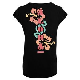 F4NT4STIC Extended Shoulder T-Shirt PLUS SIZE Aloha in schwarz | Gr.: 4XL