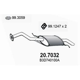 Asso Endschalld&auml;mpfer f&uuml;r MAZDA B3D740100A 20.7032