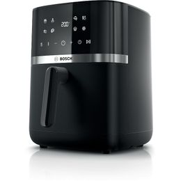 Bosch Heißluftfritteuse »Air Fryer Serie 4, MAF462B0, 6, 1l, 2 Heizelemente, 7 Programme« Auftaufunktion, Korb/Gitter spülm.geeignet, schwarz schwarz