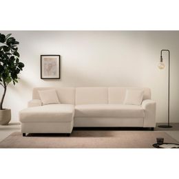 DOMO collection Ecksofa »Turah 2, L-Form, Cord oder Luxus-Microfaser, komfortabler Federkern« B/T/H: 241/146/79 cm, incl. Zierkissen, wahlweise mit...