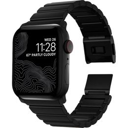 Nomad Smartwatch-Armband »Strap Titanium V2 42/44/45/49mm« schwarz Kompatibel mit allen Apple-Watch-Modellen in den Größen 42mm, 44mm, 45mm oder 49mm