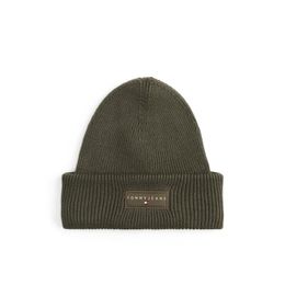 Tommy Jeans Beanie »TJM LINEAR« in Grobstrick, mit Umschlag Fatigue Green