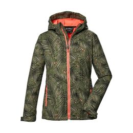 Killtec Softshelljacke &raquo;KOS 346 GRLS SFTSHLL JCKT&laquo; M&auml;dchen Softshelljacke, 10.000 mm Wassers&auml;ule, reflektierend olivgr&uuml;n 116 116 Softshelljacke mit...