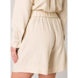 Base Level Shorts Sommerhose im Leinenmix light beige 42 - N-Gr N-Gr 42 Shorts von Base Level