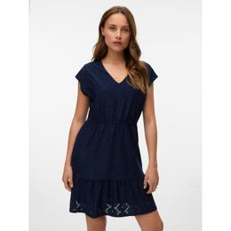 Véro Moda VERO MODA Minikleid »VMKIM CS V-NECK SHORT DRESS JRS GA« Sommerkleid Navy Blazer L - N-Gr N-Gr L Kurzes Kleid von Vero Moda
