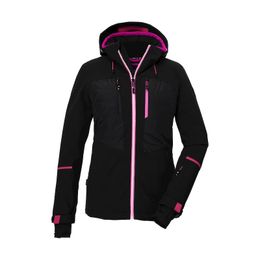 Killtec Skijacke »KSW 86 WMN SKI JCKT« Atmungsaktive, wasserdichte Skijacke mit Hybridoptik und Details schwarz 46 46 Damen Skijacke mit...