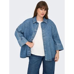 Only CARMAKOMA Jeansbluse »CARGRACE 3/4 DNM SHIRT CRO« Medium Blue Denim 52 52 Curvy-Oberteil von Only CARMAKOMA