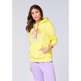 Chiemsee Kapuzensweatshirt Lemon Verbena L (40) L (40) Chiemsee Damen-Hoodie mit gedrucktem Logo-Symbol