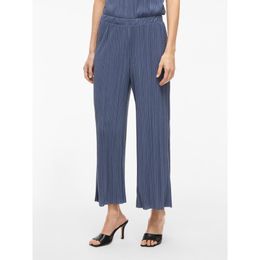 Vila Schlupfhose »VIPLISA HW CULOTTE PANTS - NOOS« Sommerhose, plissierte Optik Vintage Indigo L (40) - N-Gr N-Gr L (40) Culotte mit hoher Taille...