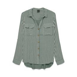 Véro Moda VERO MODA Hemdbluse »VMBUMPY L/S SHIRT NEW WVN GA NOOS« Laurel Wreath Stripes:Eva Snow White S S Bluse von Vero Moda