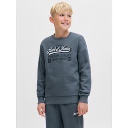 Jack & Jones JACK & JONES JUNIOR Sweatshirt &raquo;JJELOGO SWEAT CREW 2 COL AW25 NOOS JNR&laquo; Stormy Weather 176 176 Sweater von Jack & Jones Junior
