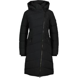 alife and kickin ALIFE & KICKIN Winterjacke &raquo;Damen NimaAK A&laquo; mit Kapuze in Wickeloptik mit abnehmbarer Kapuze und gef&uuml;tterten Fronttaschen black M M Edles Design...