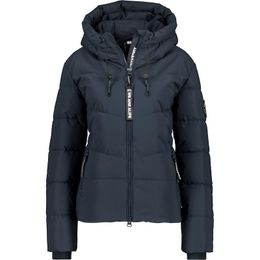 alife and kickin ALIFE & KICKIN Winterjacke &raquo;Damen MicaelaAK A&laquo; Kurze warme Jacke mit gef&uuml;tterten Rei&szlig;verschlusstaschen und Kapuze marine XL XL Kurz, knackig,...