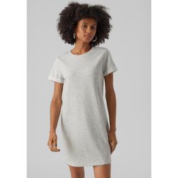 V&eacute;ro Moda Vero Moda Damen Jerseykleid &raquo;VMSASHAMILLA SS SWEAT DRESS NOOS&laquo; Sommerkleid grau S, N-Gr