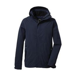 Killtec Outdoorjacke »KOS 87 MN JCKT_XENIOS« 100% wasser- und winddicht, abzippbare Kapuze, verstellbare Bündchen navy L L Funktionsjacke mit...