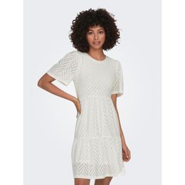 Jacqueline de Yong JDY Minikleid &raquo;CARLA CATHINKA S/S DRESS JRS NOOS&laquo; Sommerkleid Cloud Dancer S - N-Gr N-Gr S Pflegeleicht und komfortabel aus Polyester und Elasthan,...