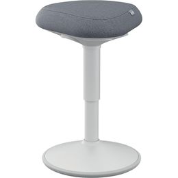 Leitz Ergo Active Stehhocker mit Komfortsitz, Sitzhöhe 570 - 820 mm, hellgrau