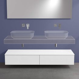 progettobagno Evo 10 Sideboard 160 cm, 2 Auszüge